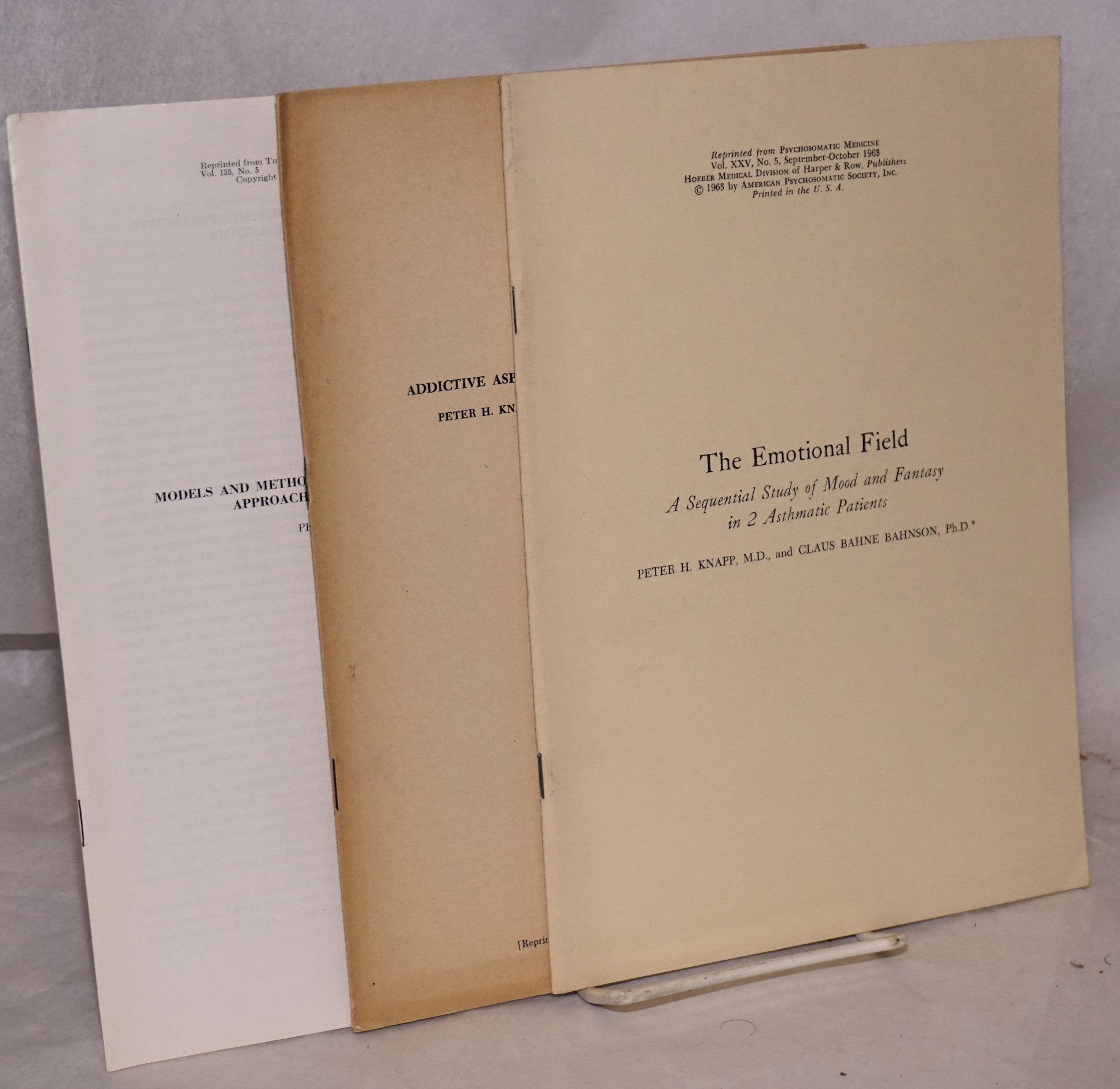[3 offprints:] The Emotional Field, A Sequential Study of Mood and ...