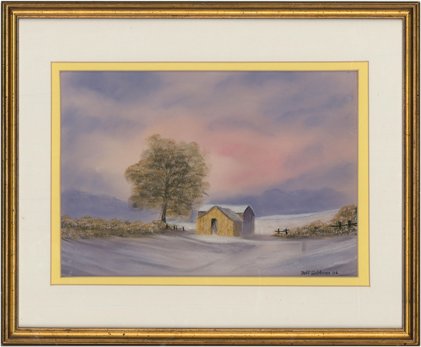 Jeff Gibbons - Signed and Framed 2003 Pastel, A Landscape von Jeff ...