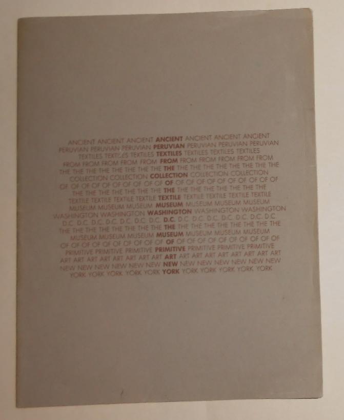 Ancient Peruvian Textiles From the Collection of the Textile Museum ...