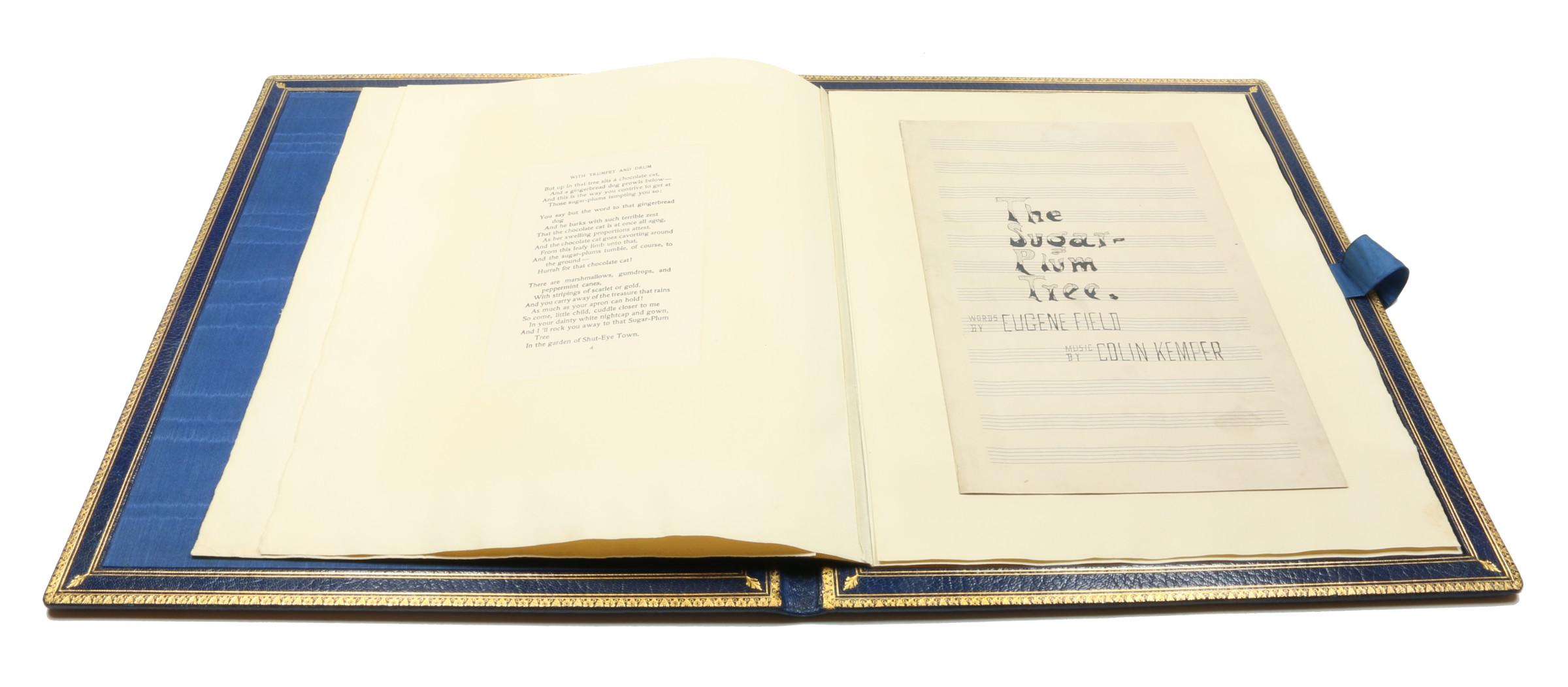 The Sugar-Plum Tree. Eigenh. Gedichtmanuskript mit U. von Field, Eugene ...