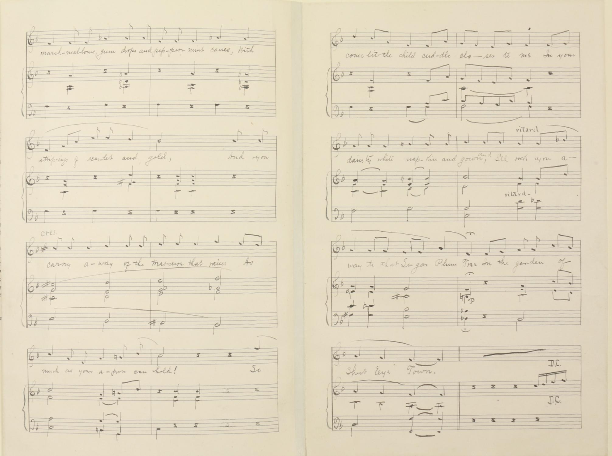 The Sugar-Plum Tree. Eigenh. Gedichtmanuskript mit U. von Field, Eugene ...