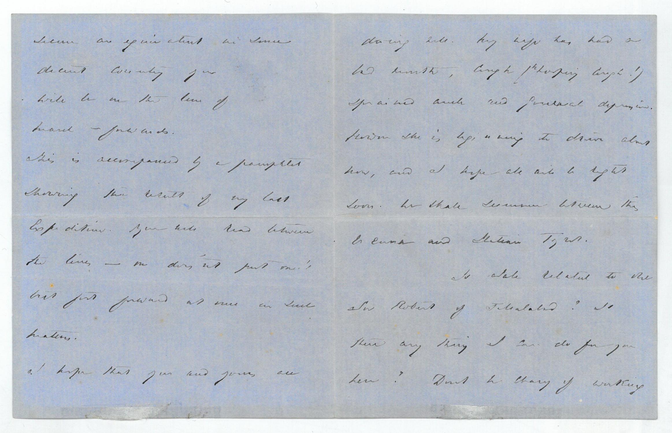 Autograph letter signed ("R. F. Burton"). by Burton, Richard Francis ...