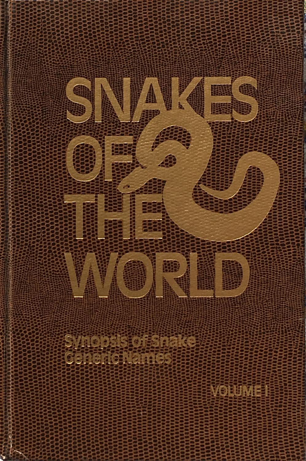 Snakes of the world vol. 1: synopsis of snake generic names par ...