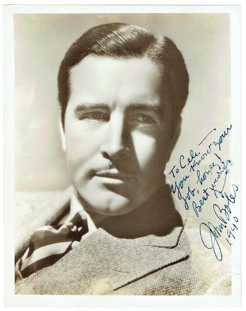 Signed and inscribed head and shoulders photograph. de Boles, John ...
