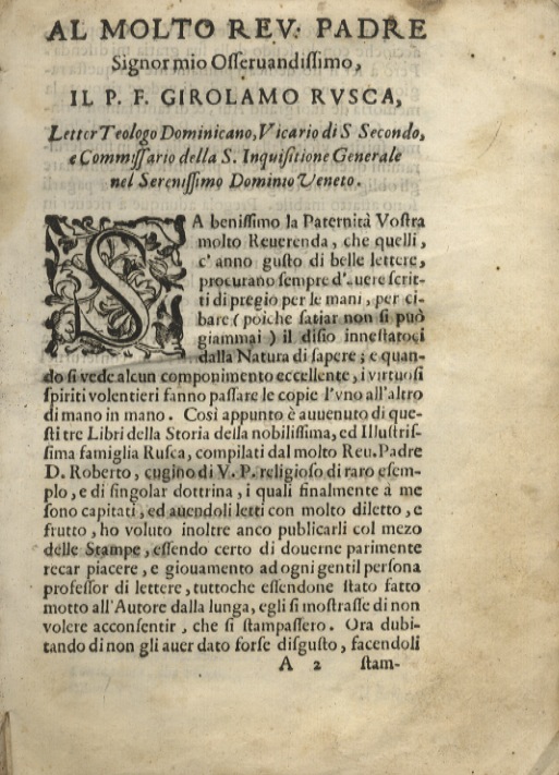 [Il Rusco, overo dell'historia della famiglia Rusca libri tre ...