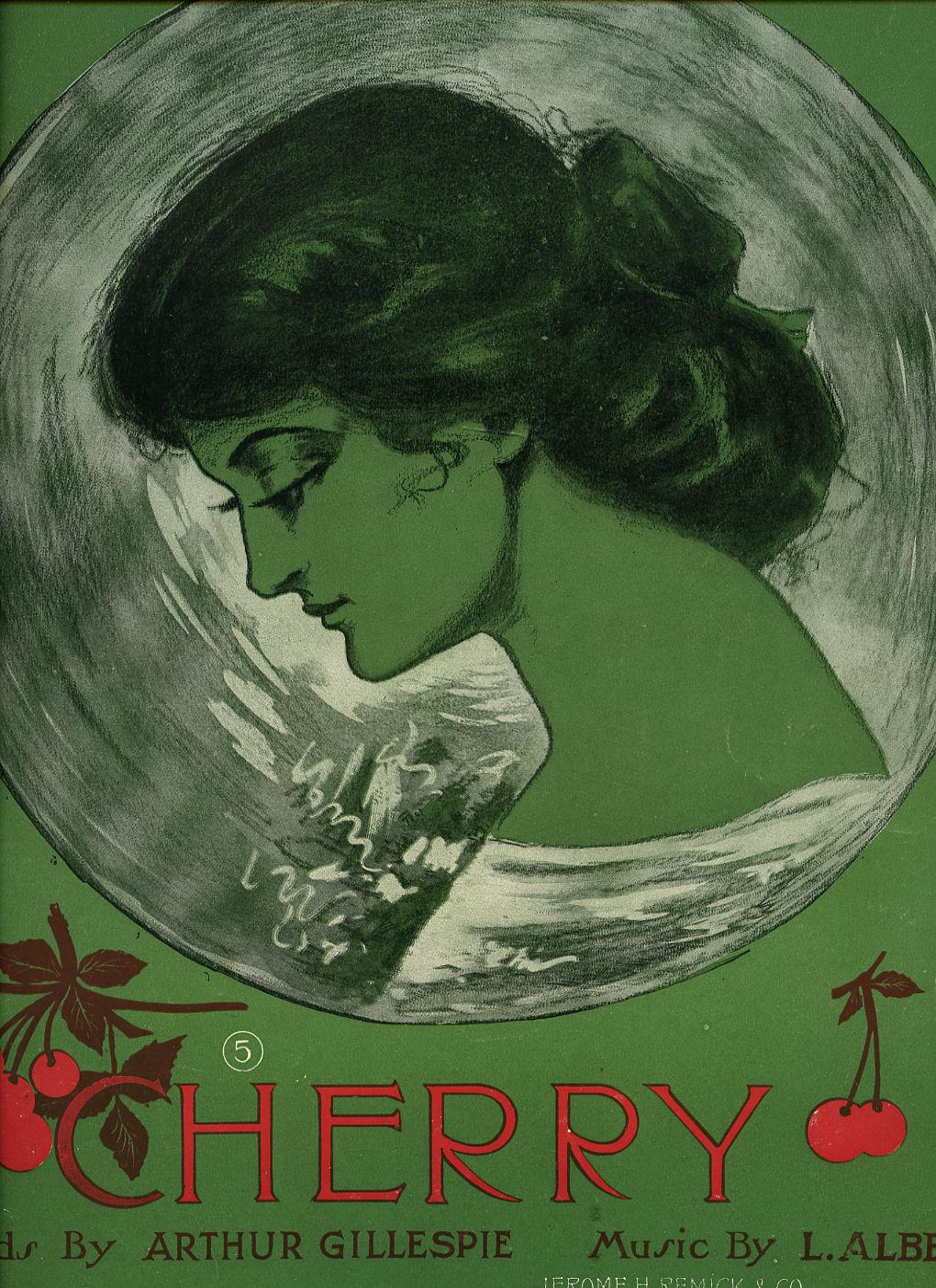 Cherry | Song [Vintage Piano Sheet Music] by L. Albert (Music) and ...