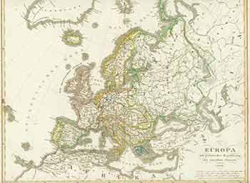 Europa (19th Century map of Europe). by F. V. Stülpnagel (engraver ...