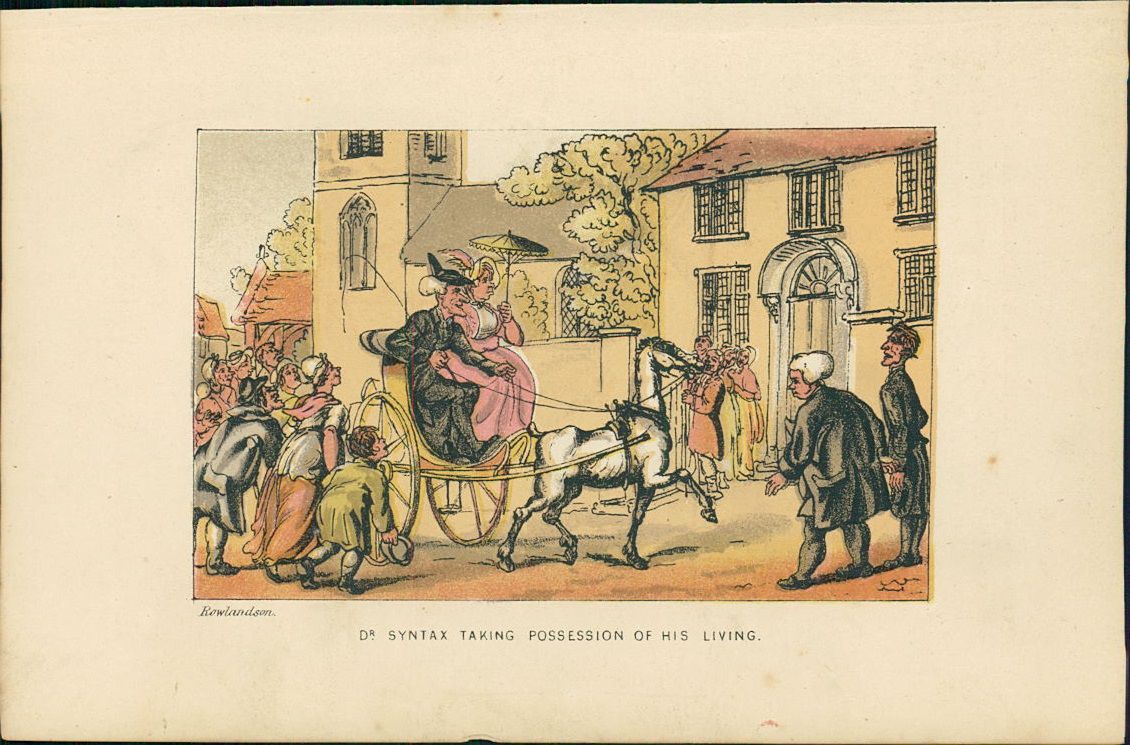 Lithographie : Doctor Syntax Taking Possession of His Living ...