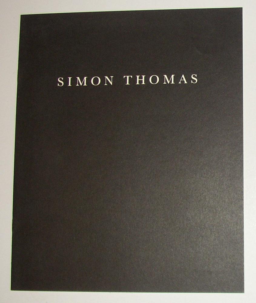 Simon Thomas - New Work (Albemarle Gallery, London 4 - 20 October 1989 ...