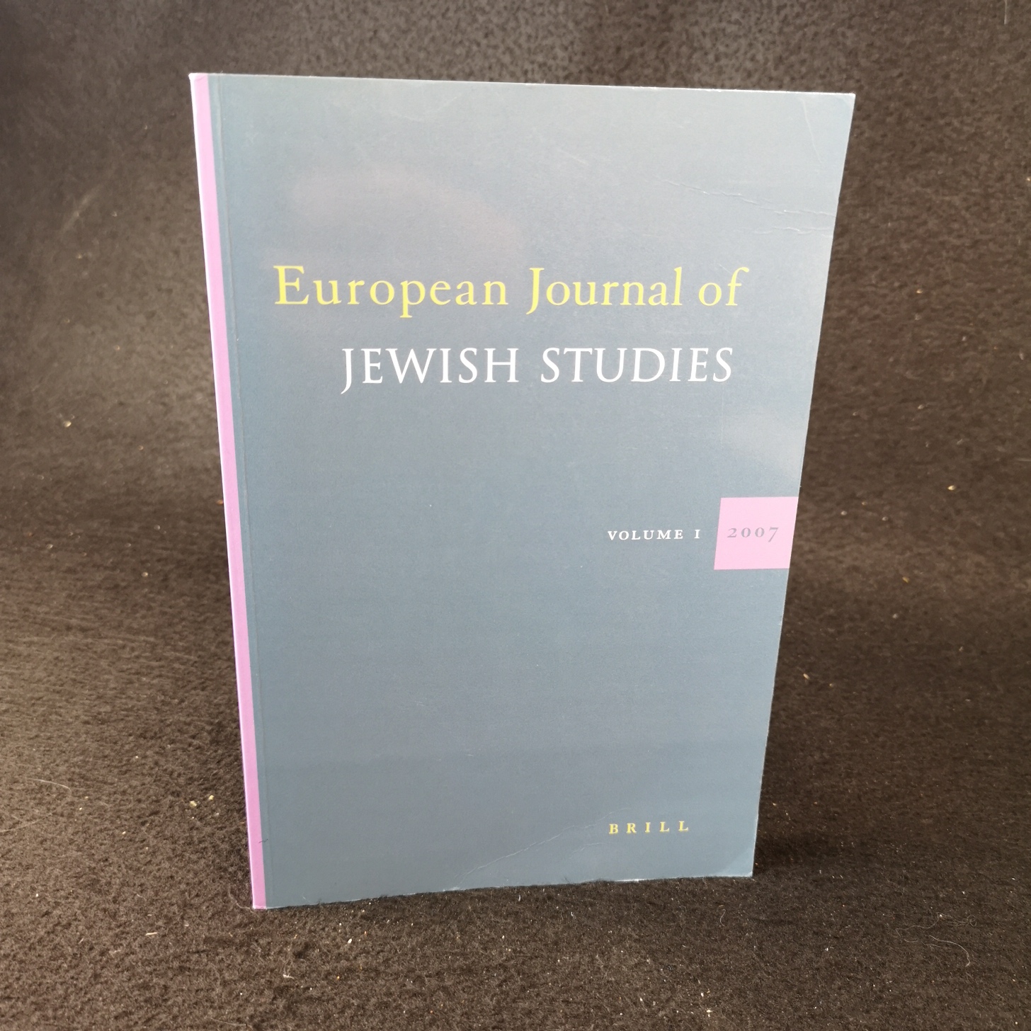 European Journal of Jewish Studies Volume 1 von Veltri, Giuseppe:: Sehr ...