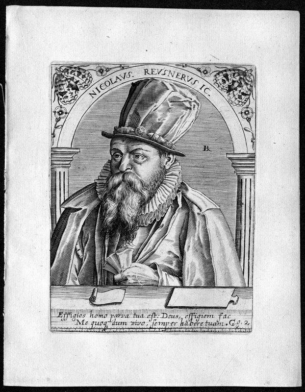 Nicolaus Reusnerus, Nicolaus Reusner (1545-1602). Deutscher Jurist ...