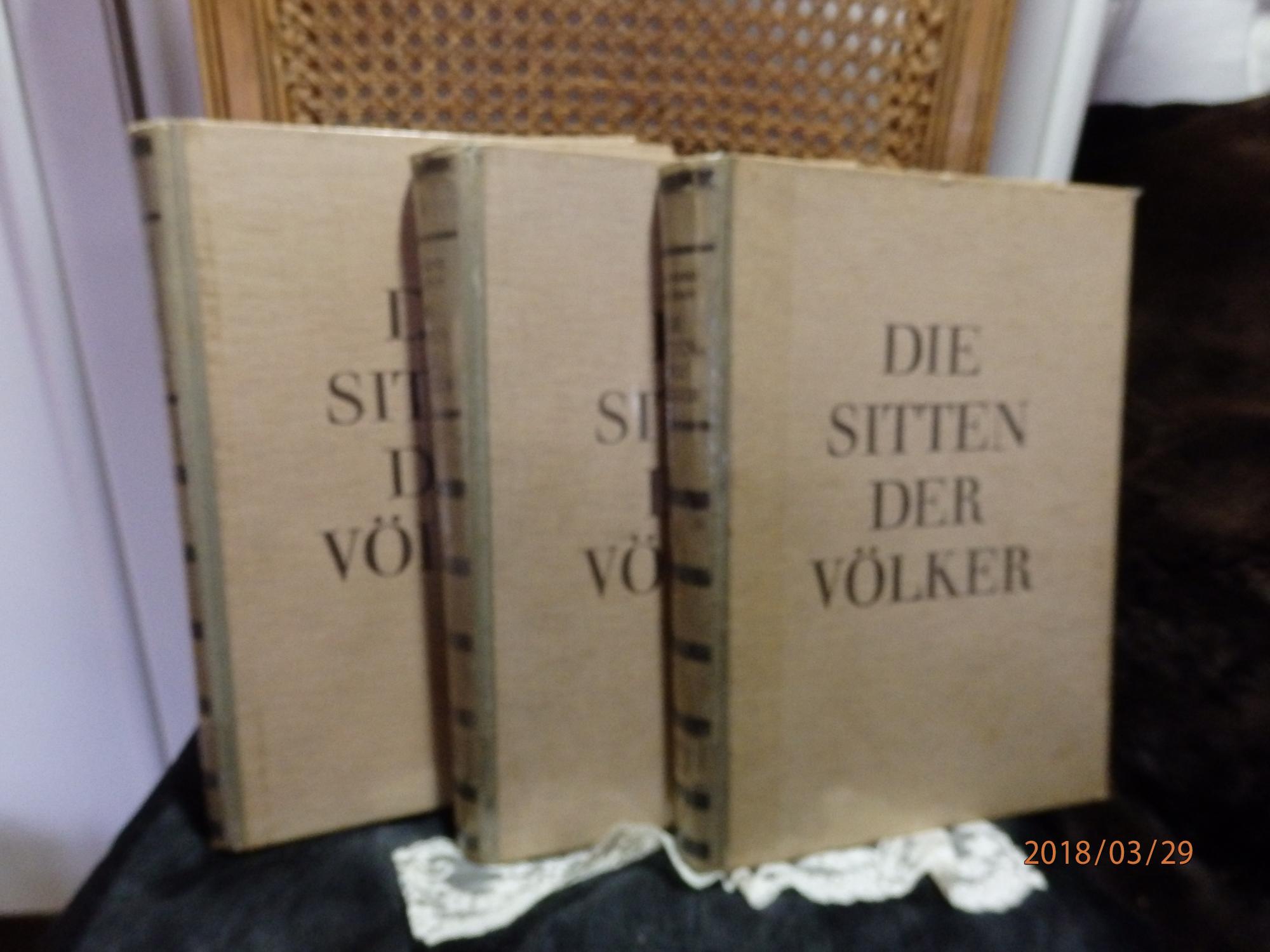 die sitten der voelker von dr georg - ZVAB