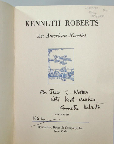 Kenneth Roberts an American Novelist by Kenneth Roberts: Paperback ...