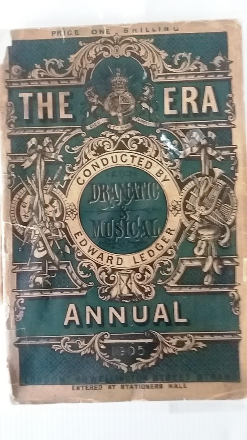 The Era Dramatic and Musical Annual 1905: Fair Soft cover (1905) 1st ...
