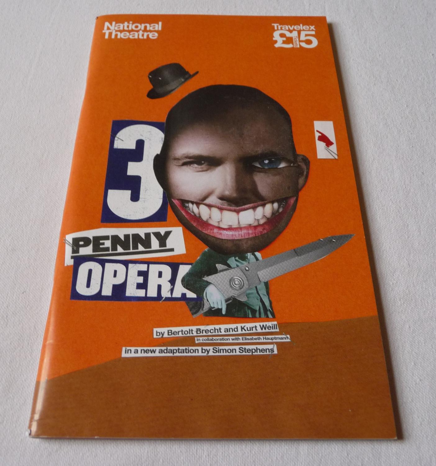 Programme for The Threepenny Opera by Bertolt Brecht and Kurt Weill in ...