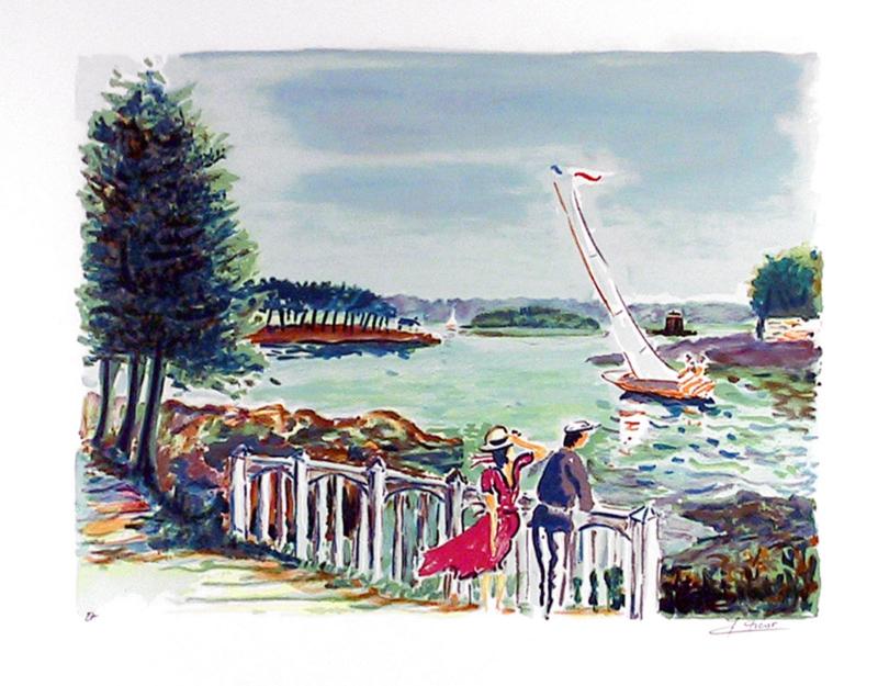 Jean Claude Picot, A la Viole, Lithograph: Signed by Author(s) Art ...