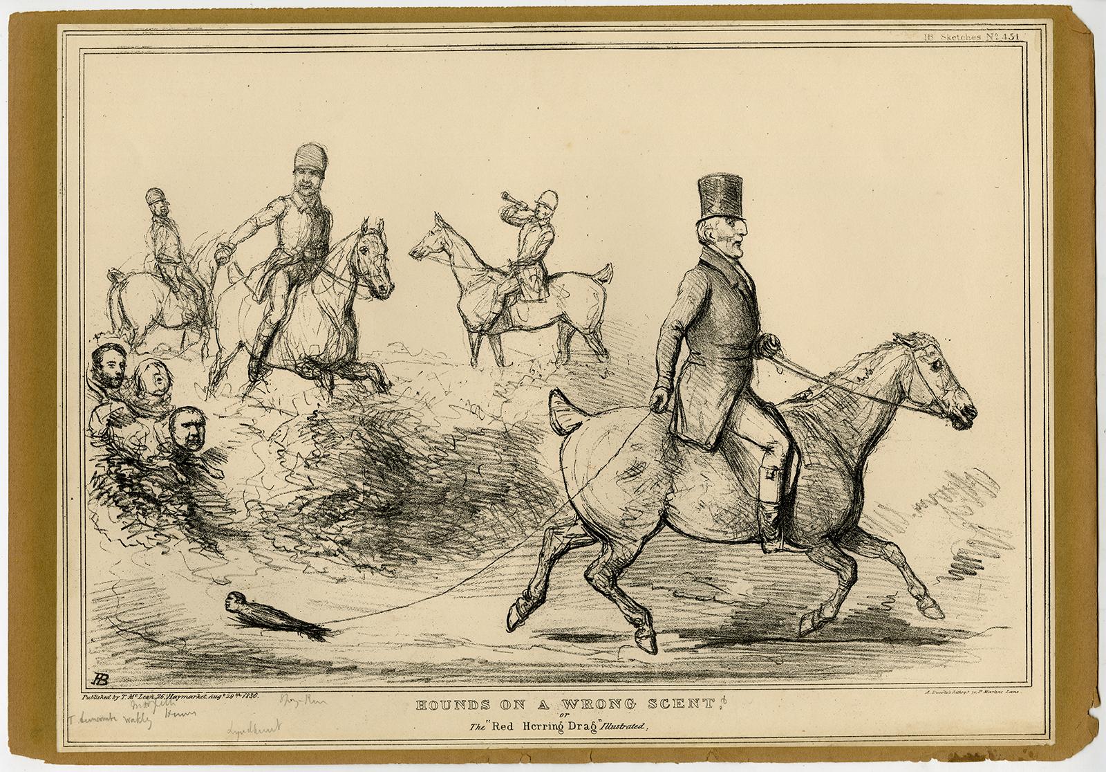 Antique Print-CARICATURE-DUKE OF WELLINGTON-LYNDHURST-ENGLAND-Doyle ...