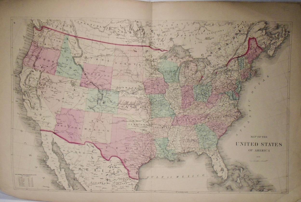 Map of the United States of America by BEERS, D. G.: (1874) | Yesterday ...