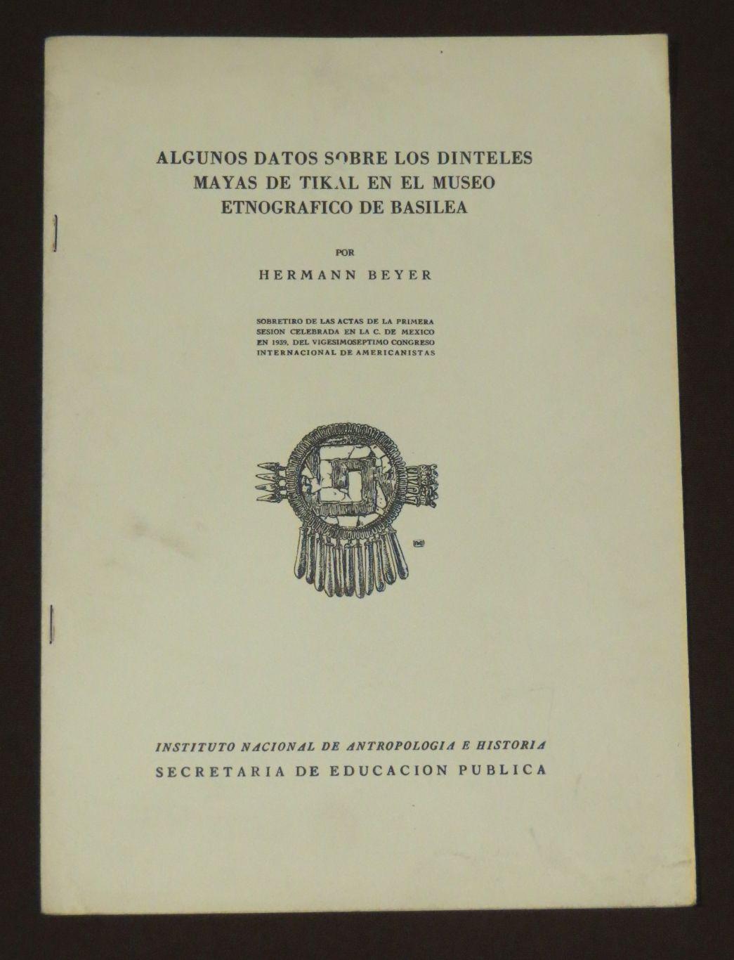 Algunos Datos Sobre Los Dinteles Mayas De Tikal En El Museo Etnográfico ...
