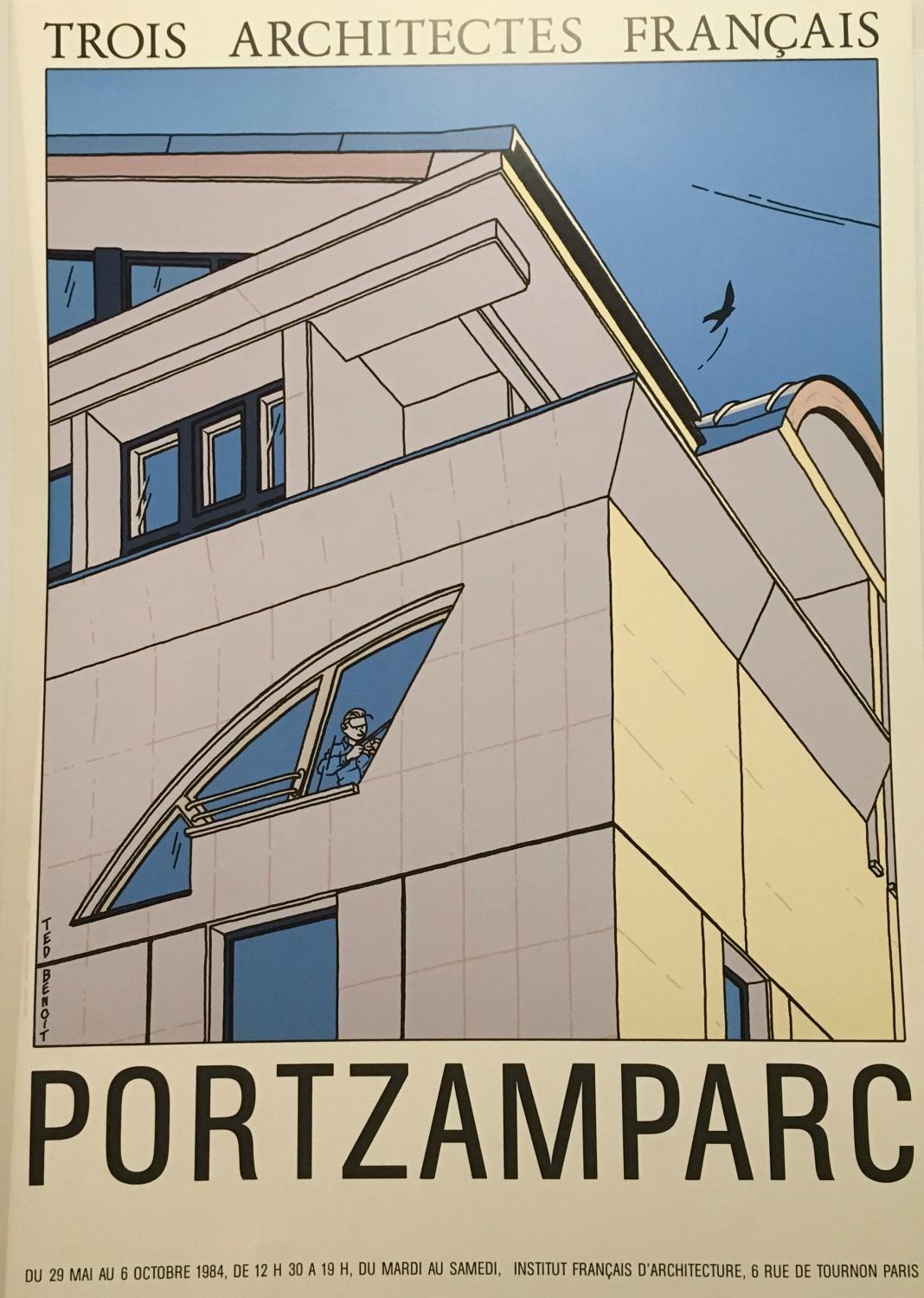 Trois Architectes Français - Plakat von Ted Benoit: (1984) Kunst ...