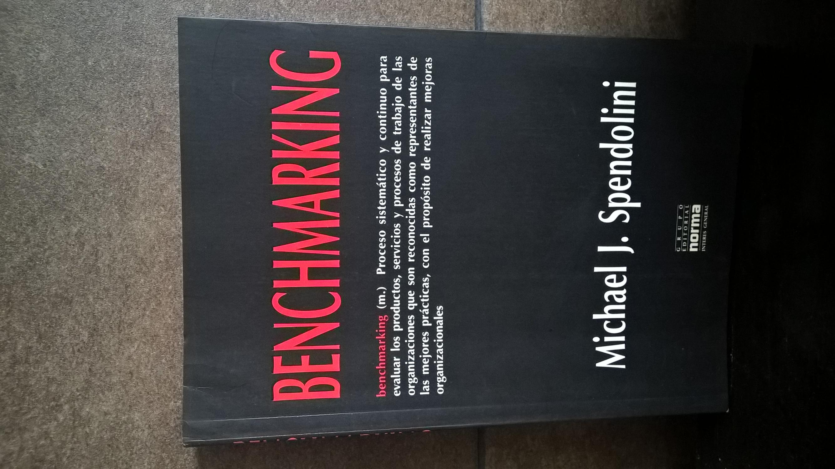 Benchmarking de Michael J. Spendolini: Bien Encuadernación de tapa ...