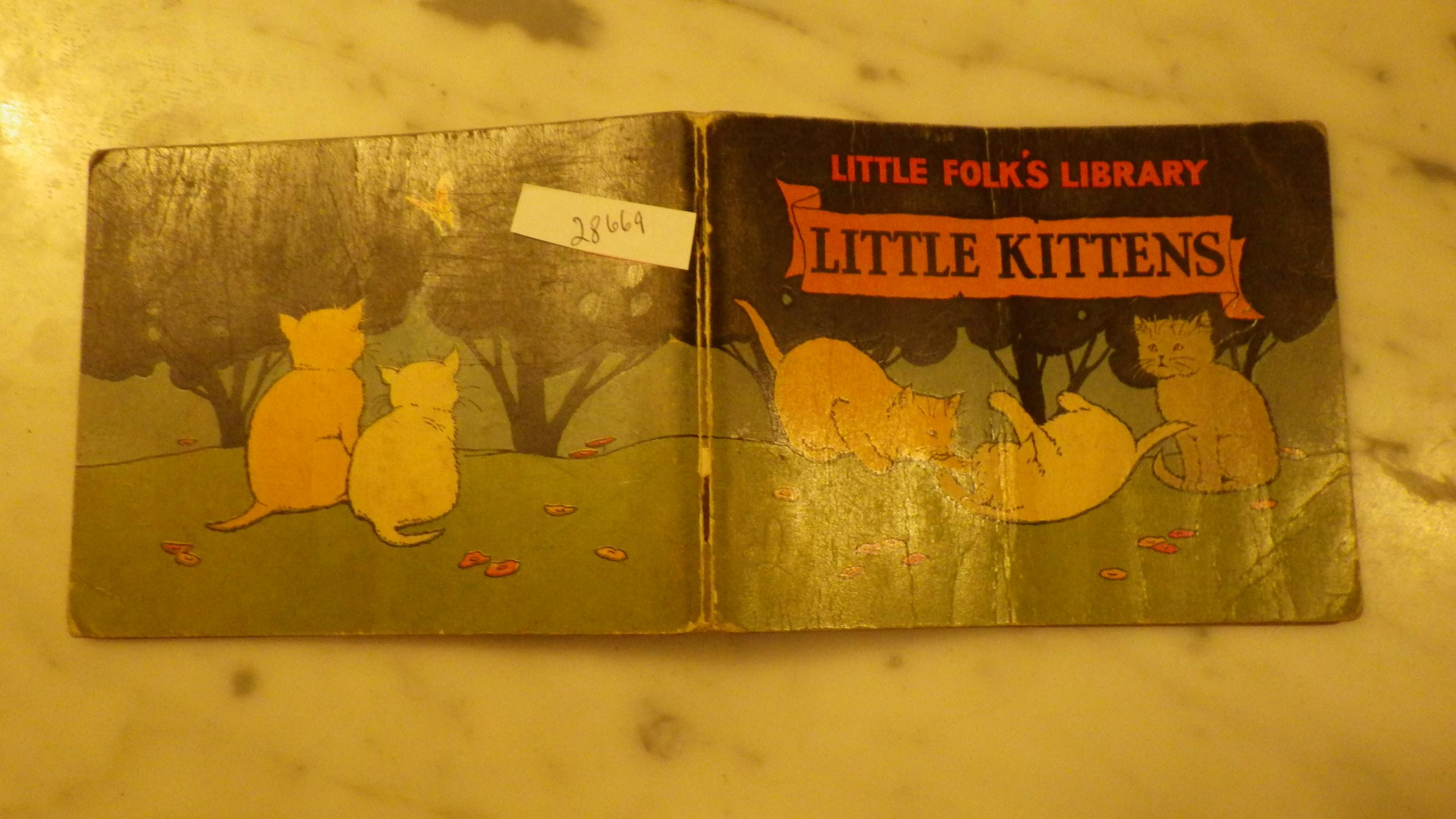 LITTLE KITTENS ,Folk Tales Little Folk's Library 1928 , Nursery Rhymes ...