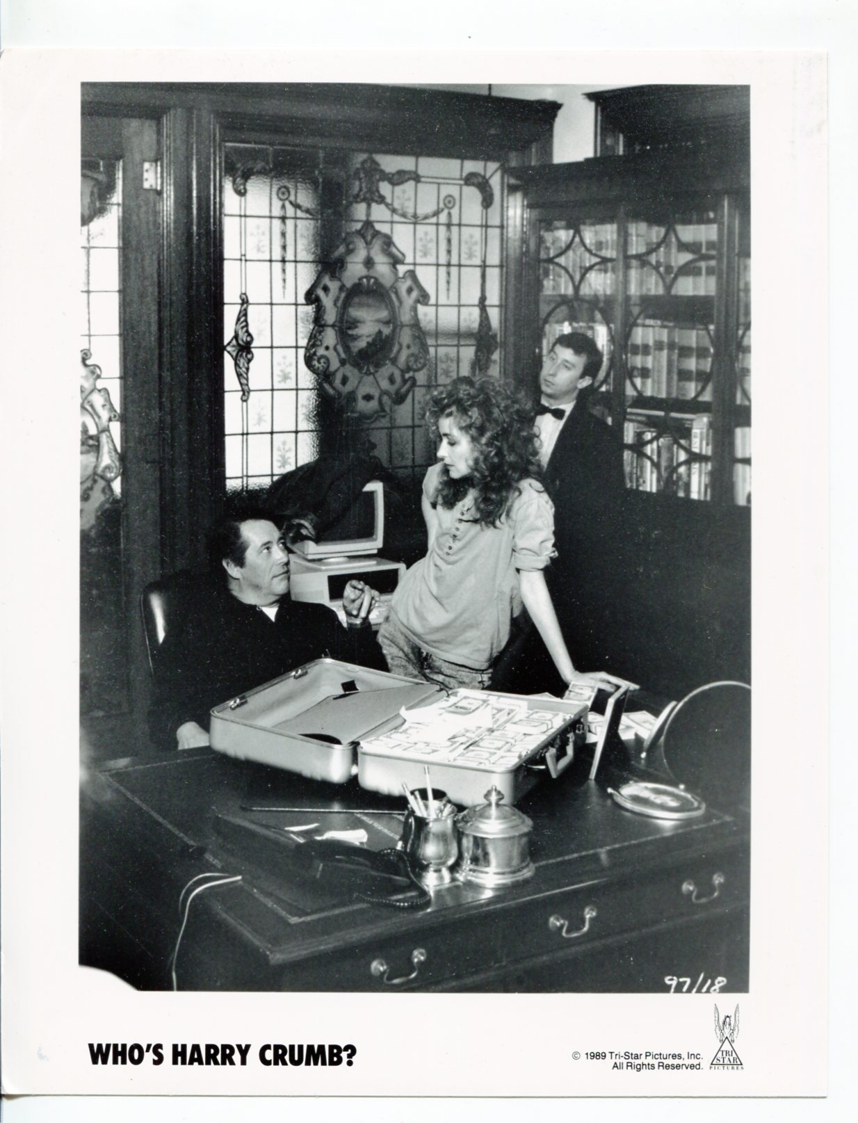 Whos Harry Crumb Jeffrey Jones Annie Potts 8x10 Bandw Still Photograph Dta Collectibles