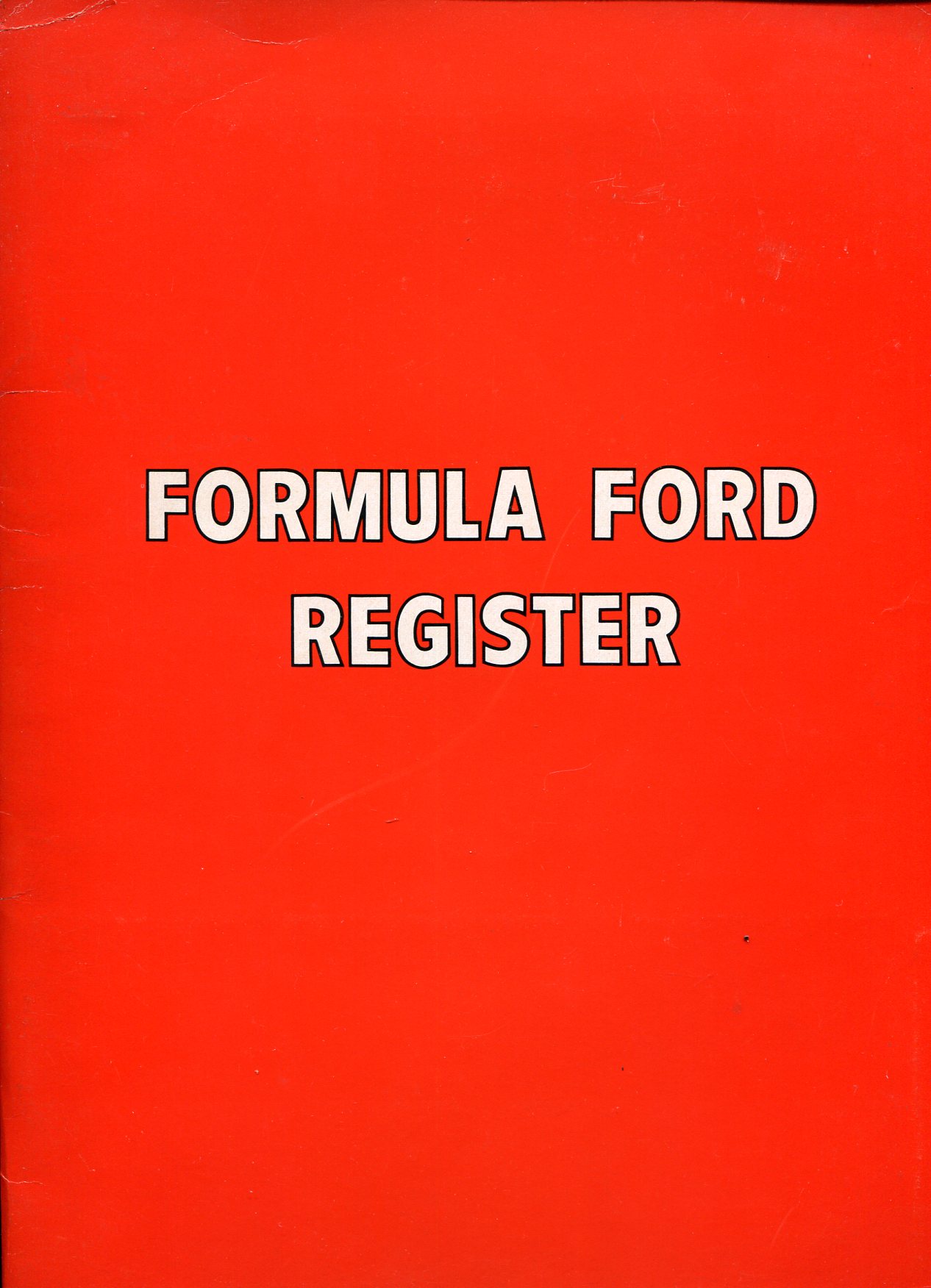Formula Ford Register Press Kit 1969-Formula Ford Report-Skip Barber ...
