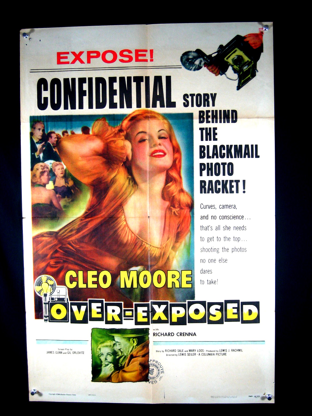OVER EXPOSED-1956-POSTER-CLEO MOORE-DRAMA VG/FN: (1956) Fumetto | DTA ...