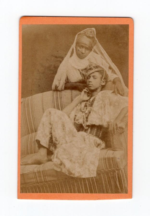 Oran young lady Oriental fashion old Dajou CDV Photo 1880' par Edmond ...