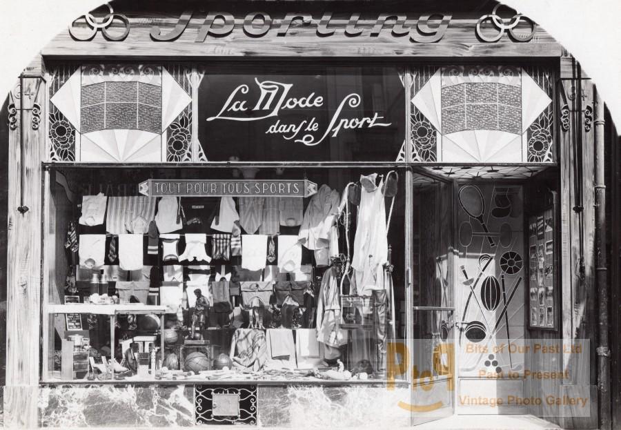 Sport Shop Lille France Art Deco Jacquart Photo 1930 by Jean Pierre ...