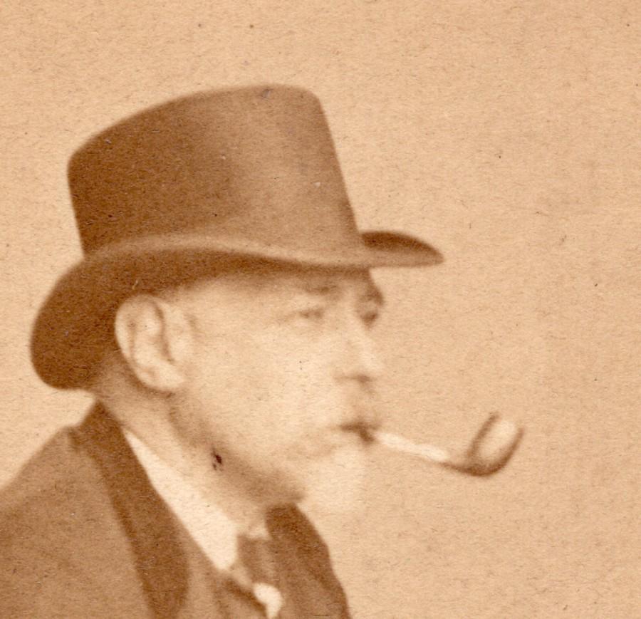 Friends Smoking Pipe France Old Cabinet Card Photo CC 1880 de ANONYMOUS ...