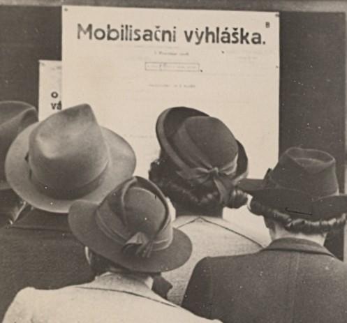 Czecholovakia, Prague General mobilization Poster People Old Photo 1938 ...