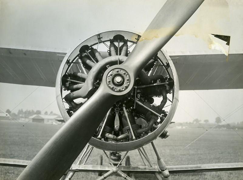 United Kingdom Biplane Bristol Pegasus Vickers Vespa Engine Old Photo ...