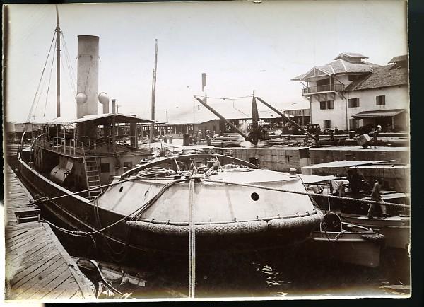 Colombo Sri Lanka Ceylon Military Boat Old Photo 1895 de ANONYMOUS ...
