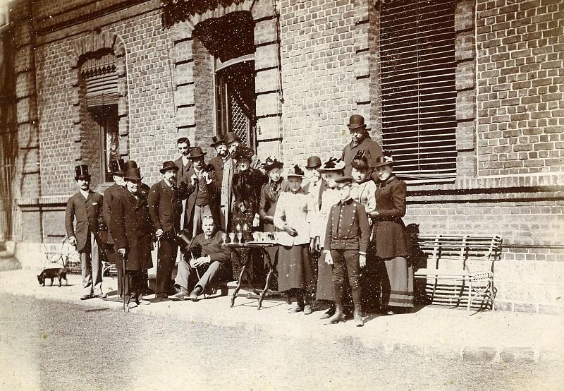 France Lille Portrait Family Group Street Old Amateur Photo Scrive 1900 ...