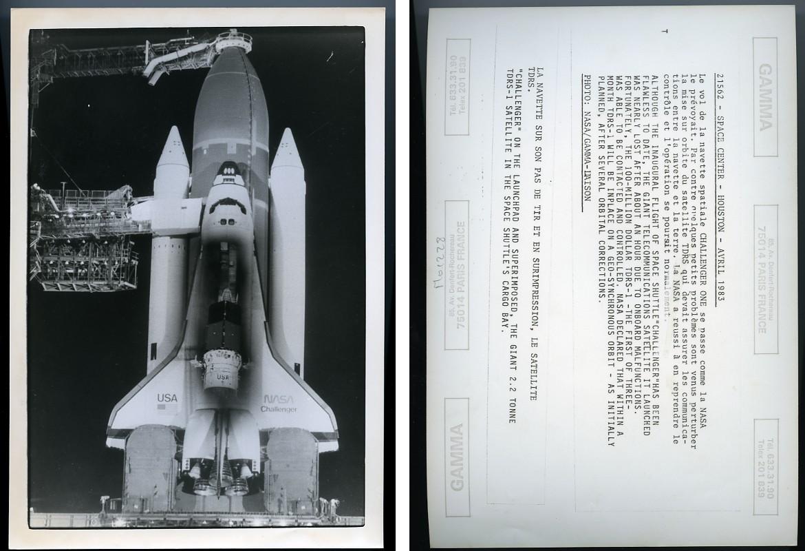 USA Space Shuttle Challenger One Inaugural Flight old Photo 1983 by ...