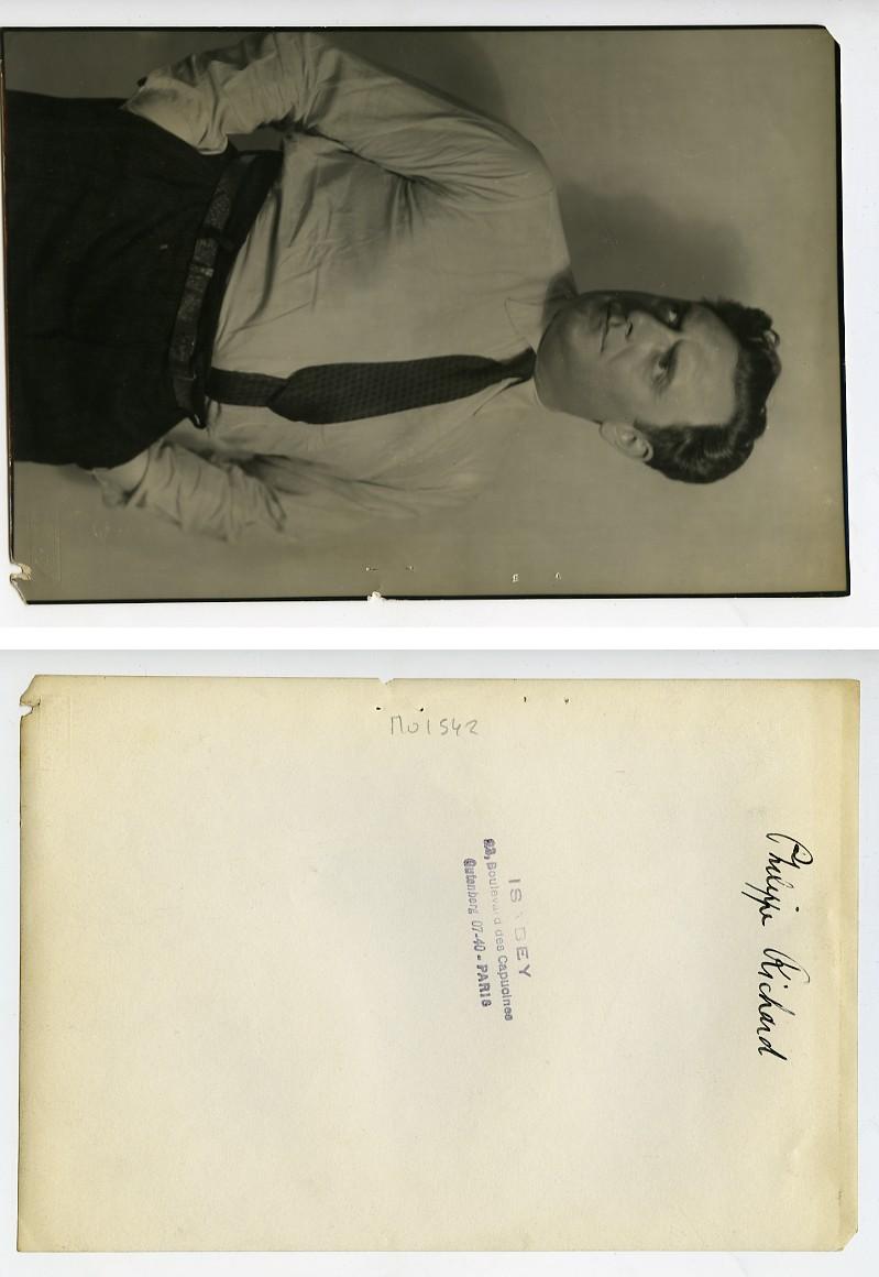 France Film Actor Philippe Richard Cinema Old Photo Isabey 1935 ...