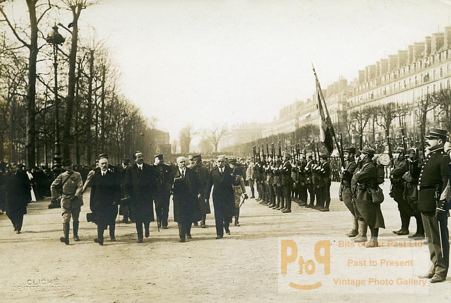 Paris Military Preparedness Review WWI Poincare Photo Identite ...