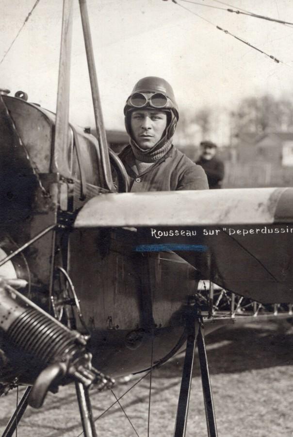 French Aviator Edouard Rousseau Deperdussin Early Aviation old Photo ...