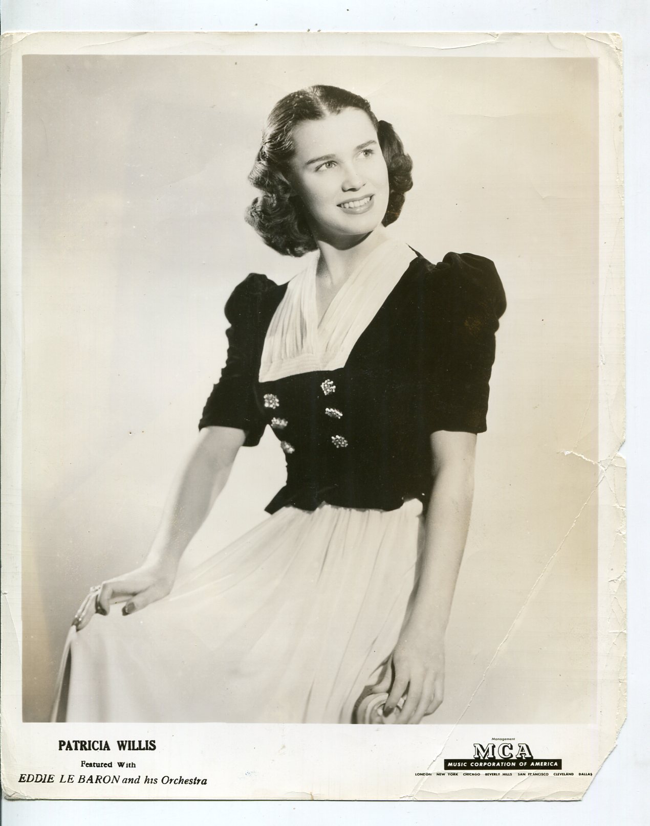 Patricia Willis-Edie Le Baron Orchestra-8x10-B&W-Still: Photograph ...