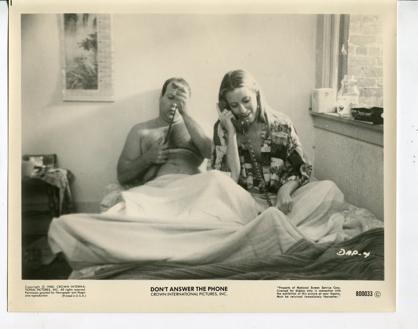 Don't Answer The Phone-Pamela Bryant-Ted Chapman-8x10-B&W-Horror ...