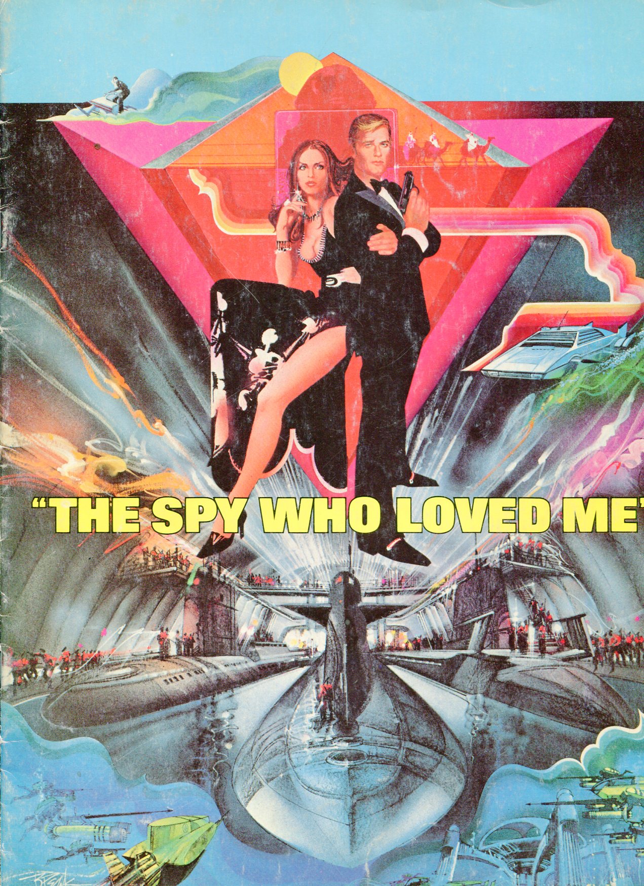 Spy Who Loved Me-James Bond-Roger Moore-Barbara Bach-9x12-Color-Program ...