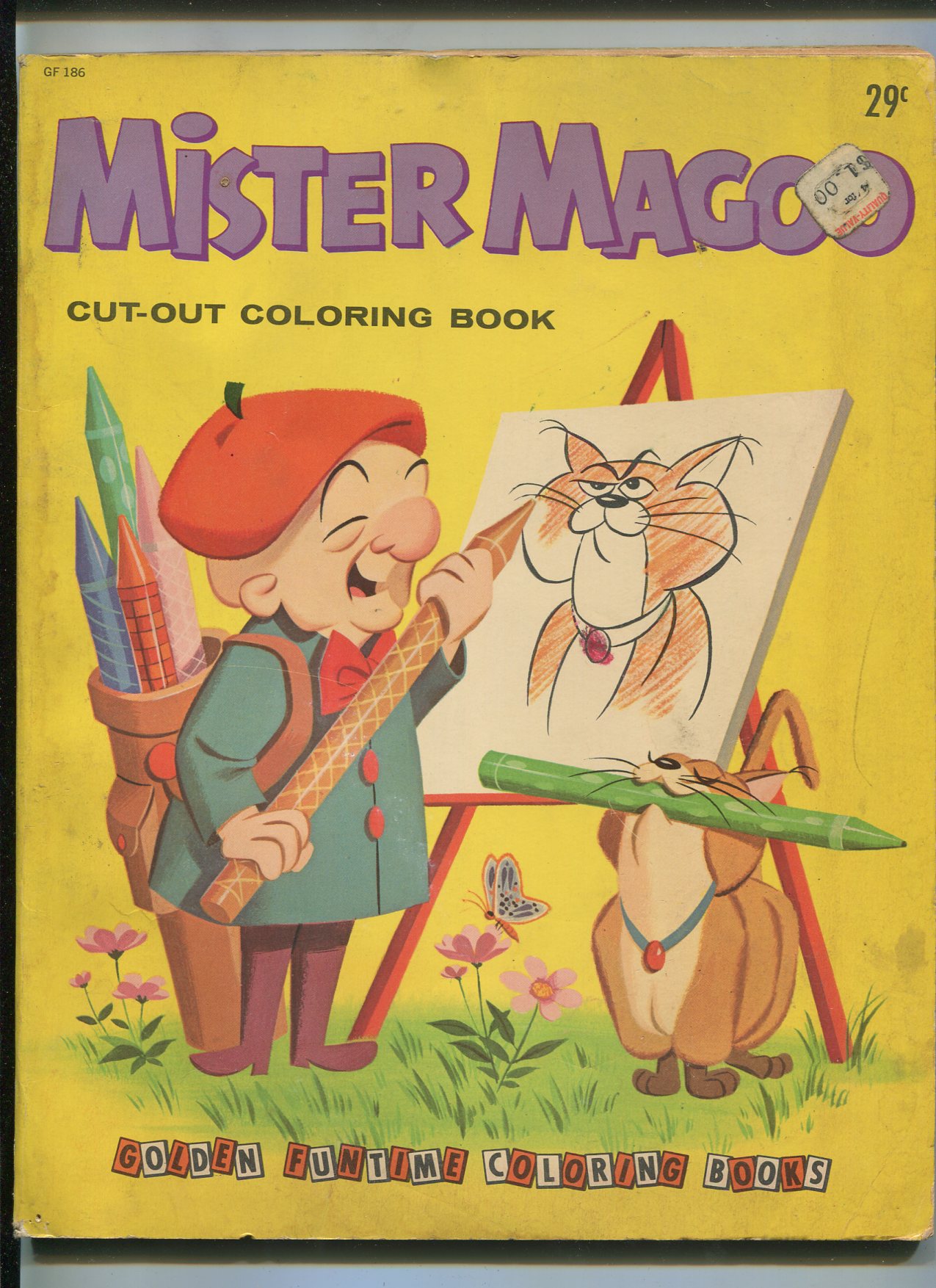 MISTER MAGOO CUT-OUT COLORING BOOK-1961-G: (1961) Comic | DTA Collectibles
