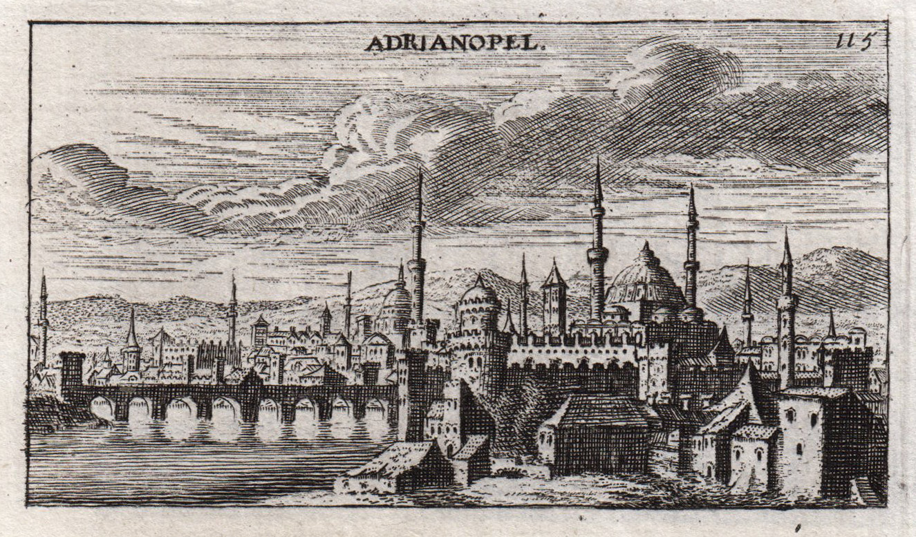 Gesamtansicht von Türkei ( Turkey ): Adrianopel:: Kunst / Grafik ...