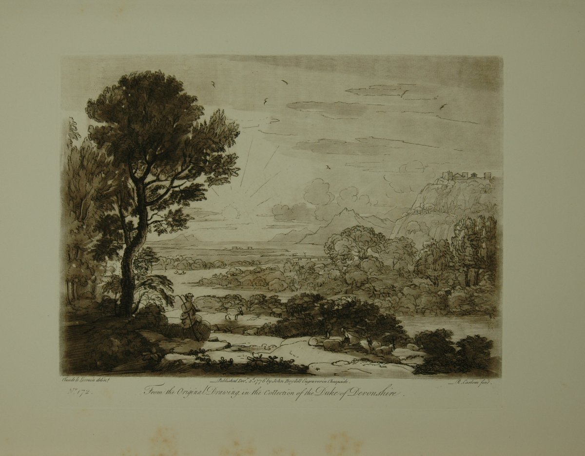 Landscape. From the original drawing in the collection of the Duke of ...