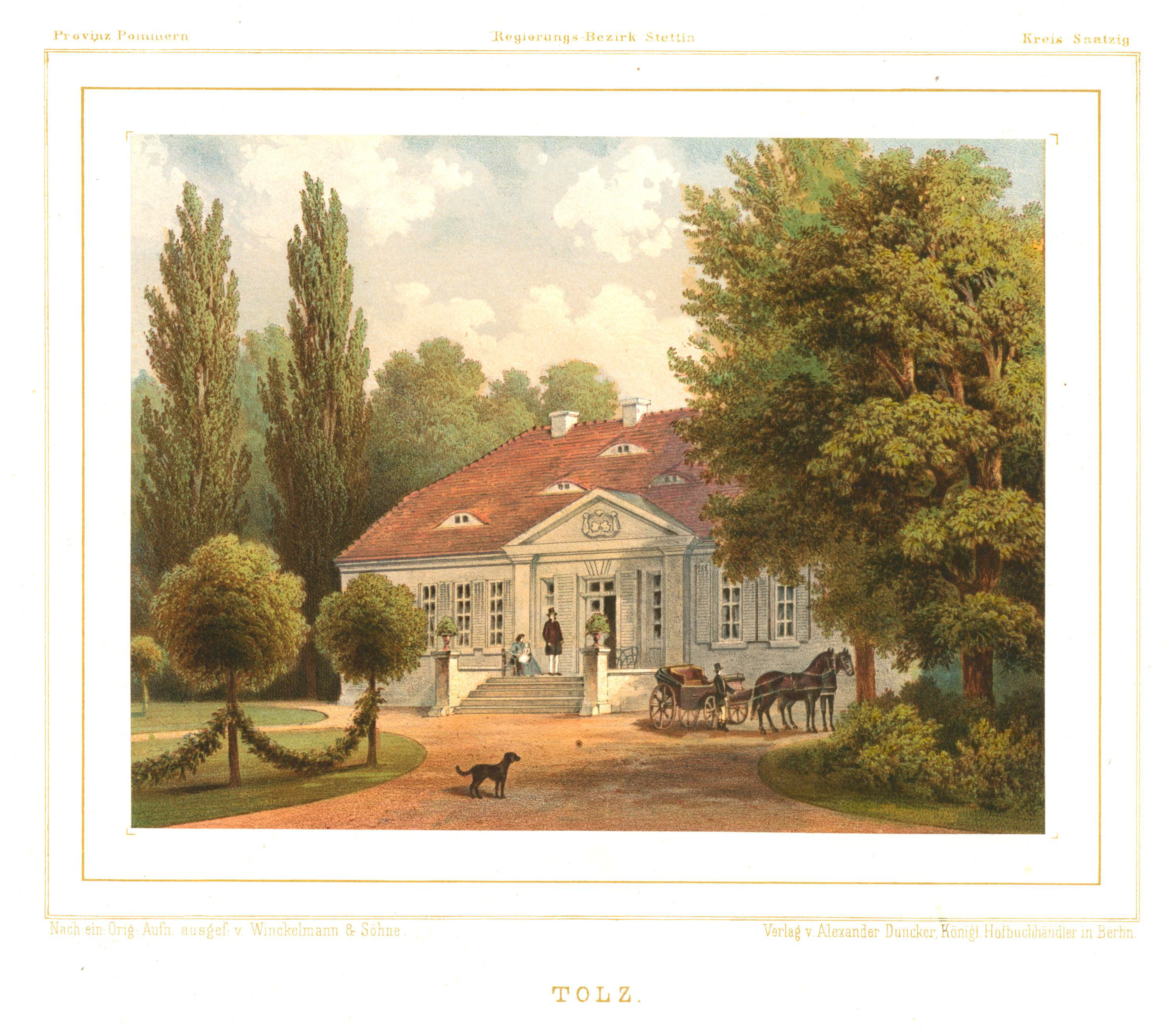 Ansicht von Gut "Tolz". by Tolz ( Tolcz )/ Krs. Saatzig (Jezioro ...