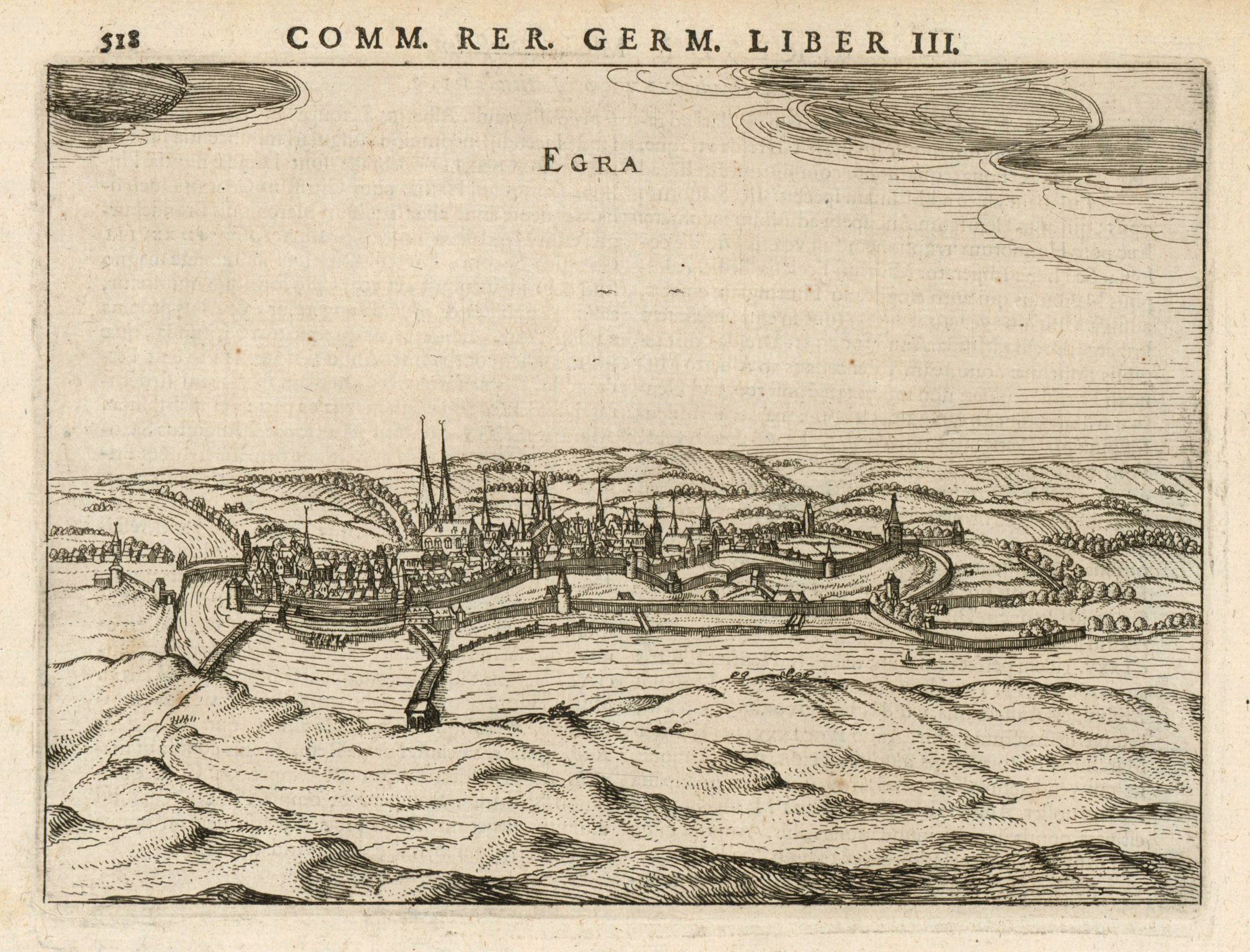 Gesamtansicht, Aufsicht, "Egra". by Eger ( Cheb ):: Art / Print ...