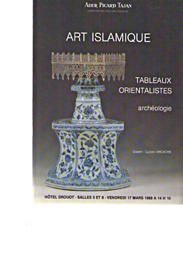 Ader Picard Tajan 1989 Islamic Art, Orientalist Pictures by Tajan: Good ...