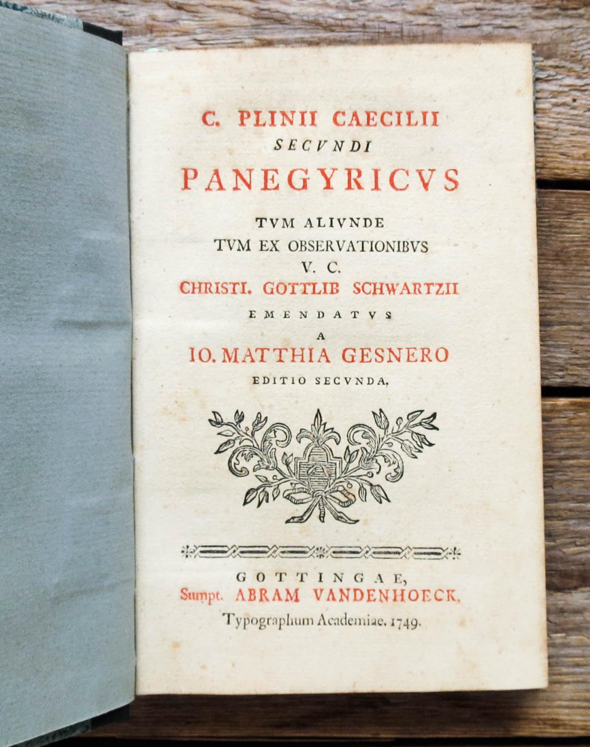 Panegyricus tum aliunde tum ex observationibus Christi. Gottlib ...